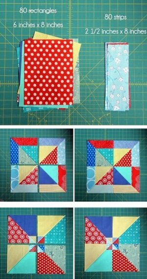 Summer Slice Quilt Blocks - Pattern - CURIOSODAWEB.COM
