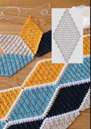 Crochet Diamond - Crochet Pattern - CURIOSODAWEB.COM