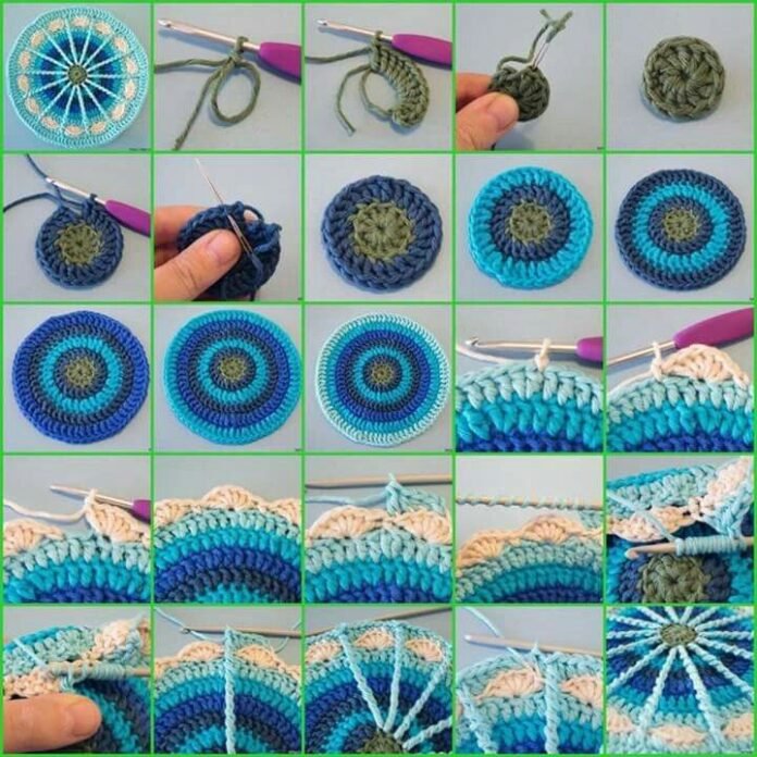 Crochet Spoke Mandala - CURIOSODAWEB.COM