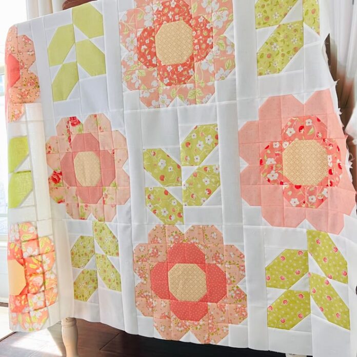Time to Bloom Quilt - Pattern - CURIOSODAWEB.COM