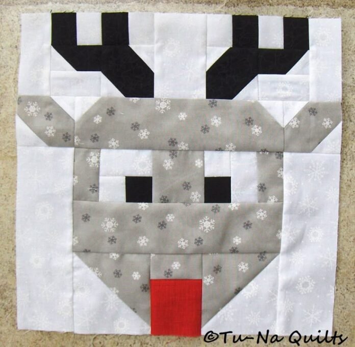 Block de Quilt de Caribou - Pattern - CURIOSODAWEB.COM