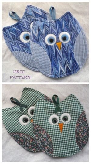 Owl Potholder - Pattern - CURIOSODAWEB.COM