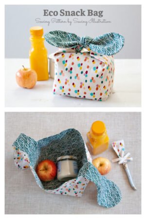 Eco Snack Bag by Sewing Illustration – Pattern - CURIOSODAWEB.COM