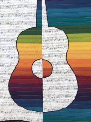 Easy Guitar Applique Quilt Block - Pattern - CURIOSODAWEB.COM