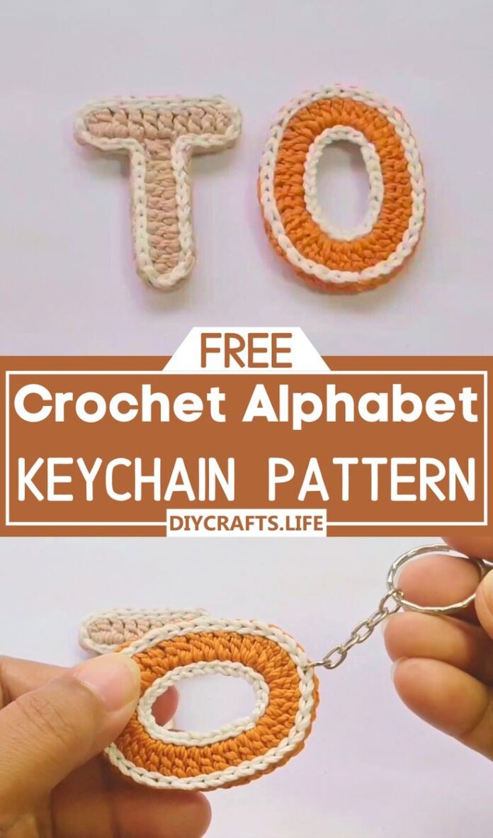 Crochet Alphabet Keychains - Pattern - CURIOSODAWEB.COM