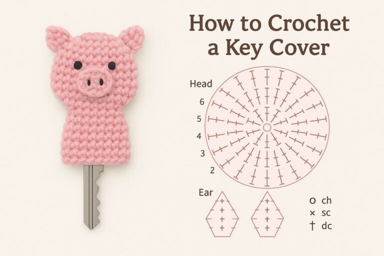 Crochet Key Cover - Pattern - CURIOSODAWEB.COM