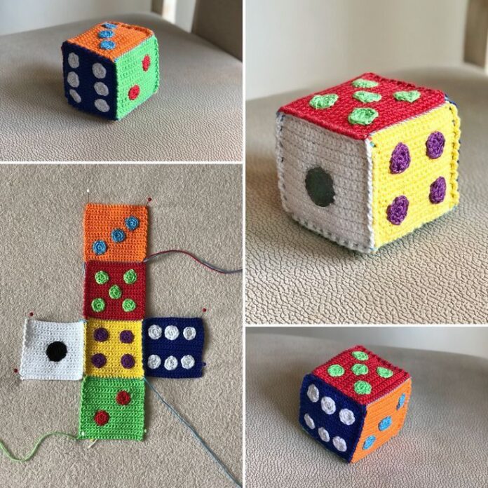 Crochet Dice - Pattern - CURIOSODAWEB.COM