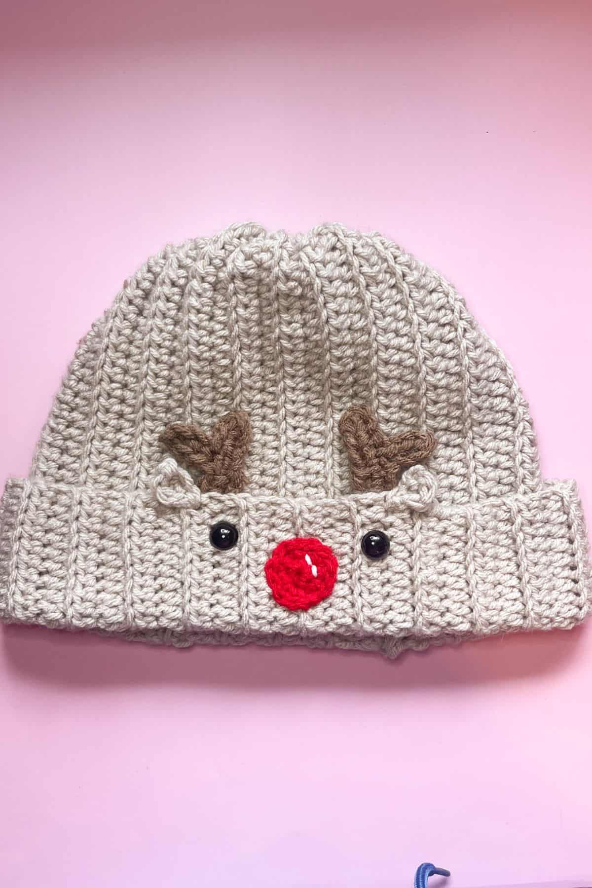 Crochet Reindeer Hat – Pattern - CURIOSODAWEB.COM